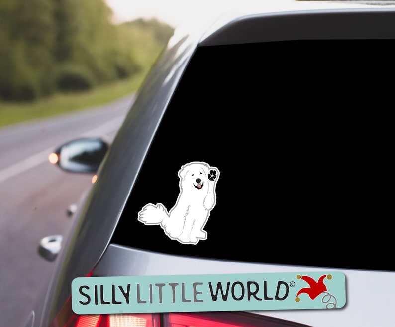 Great Pyrenees Dog Vinyl Decal - Permanent Car Window Sticker for Pet ...