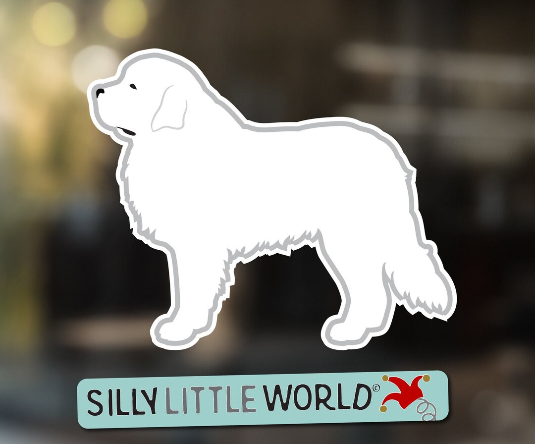 Great Pyrenees Car Decal, Permanent Sticker, Pet Decal, Vinyl Decal ...