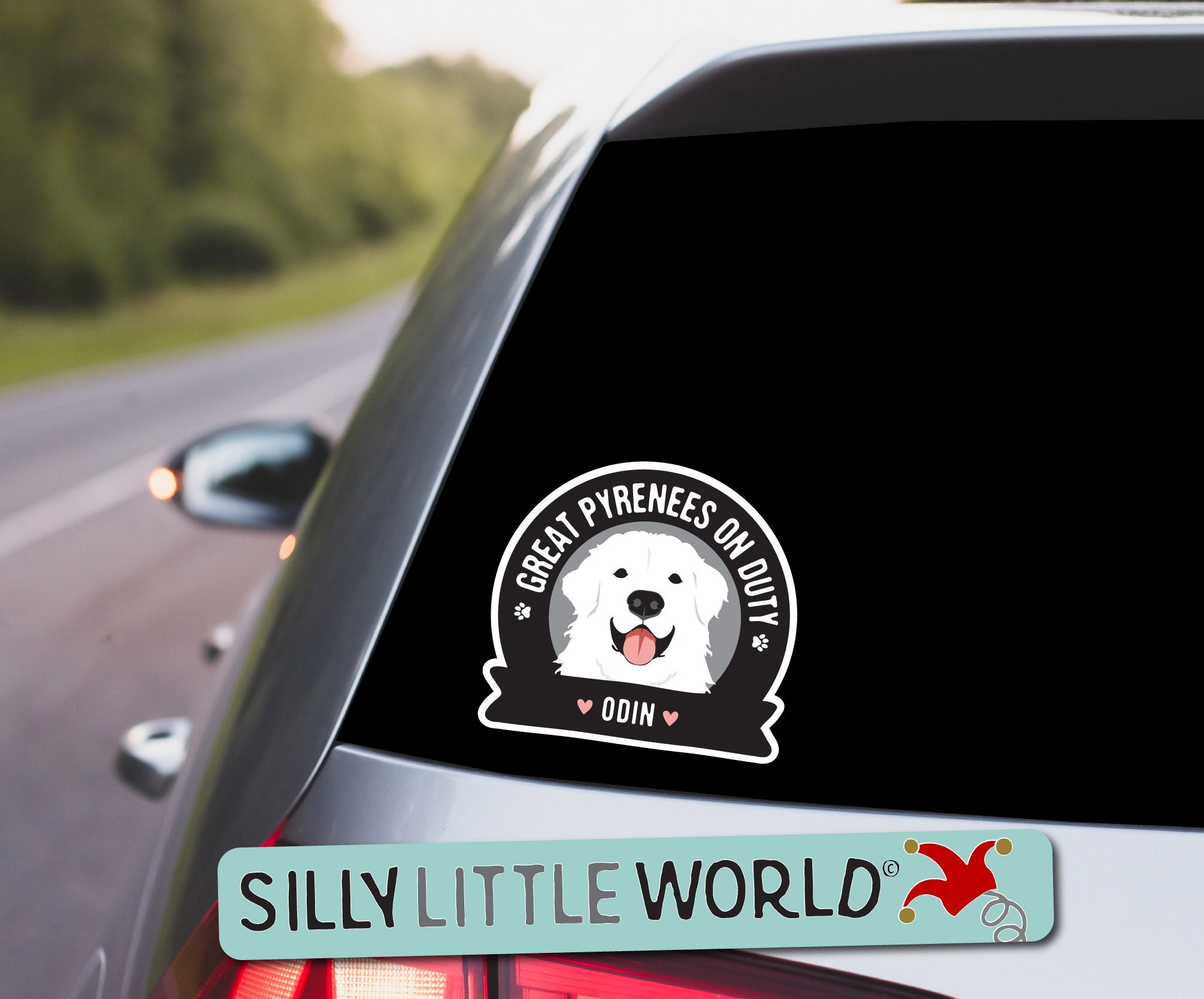 Personalized Great Pyrenees Car Decal Permanent Sticker Pet - Etsy