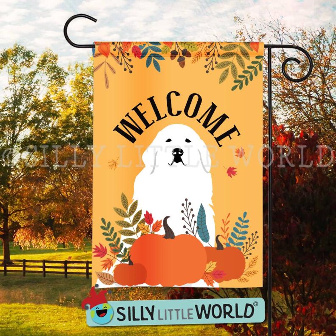 27 Great Pyrenees Flag, Let It Snow Porch Sign, Dog Garden Ornaments ...
