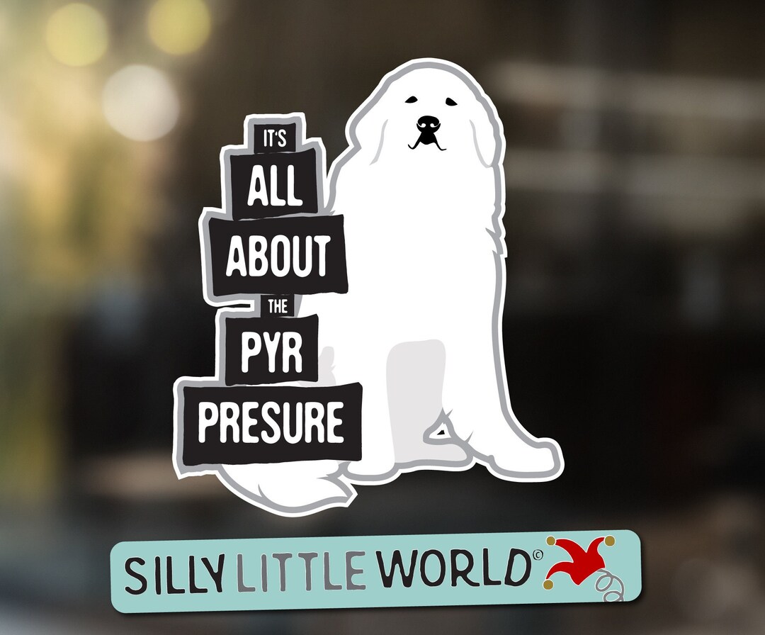 Great Pyrenees Car Decal, Permanent Sticker, Pet Decal, Vinyl Decal ...