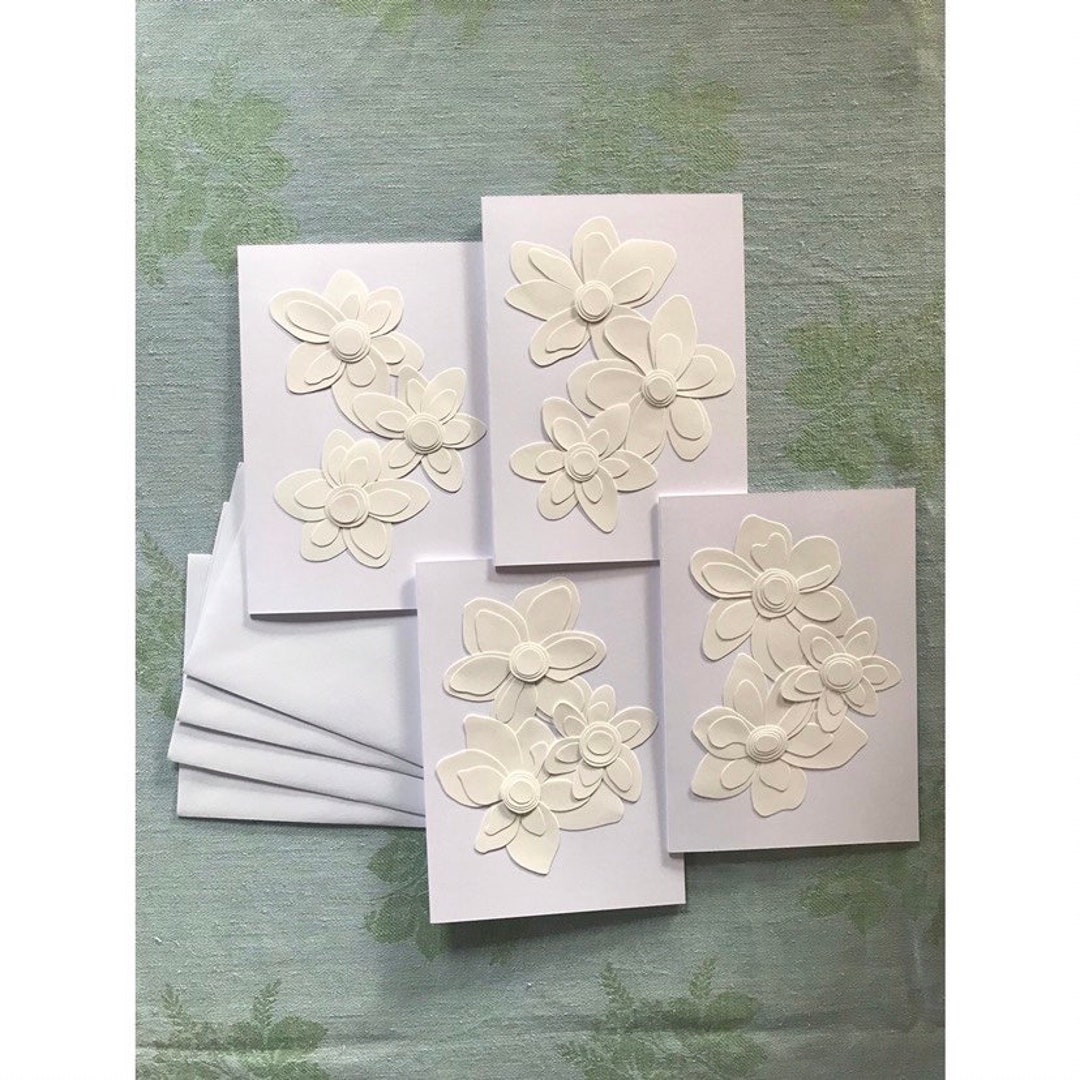 4 Paper Cut Cards Birthday Cards / Wedding Cards / Christmas Cards ...