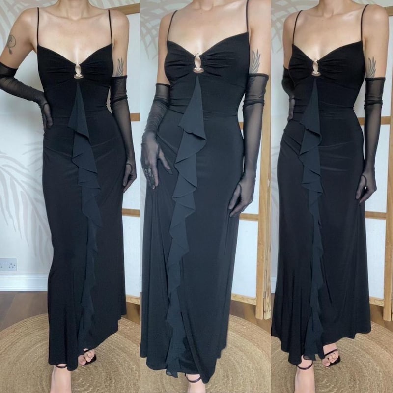 Black Prom Dress 2000 - Etsy UK