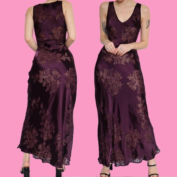 Dark Purple Dress - Etsy