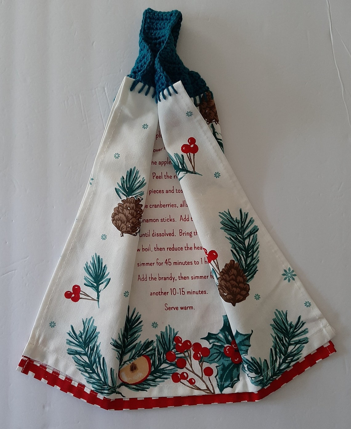 Pioneer Woman Kitchen Towel With Crocheted Topper for Hanging | Ree’s ...
