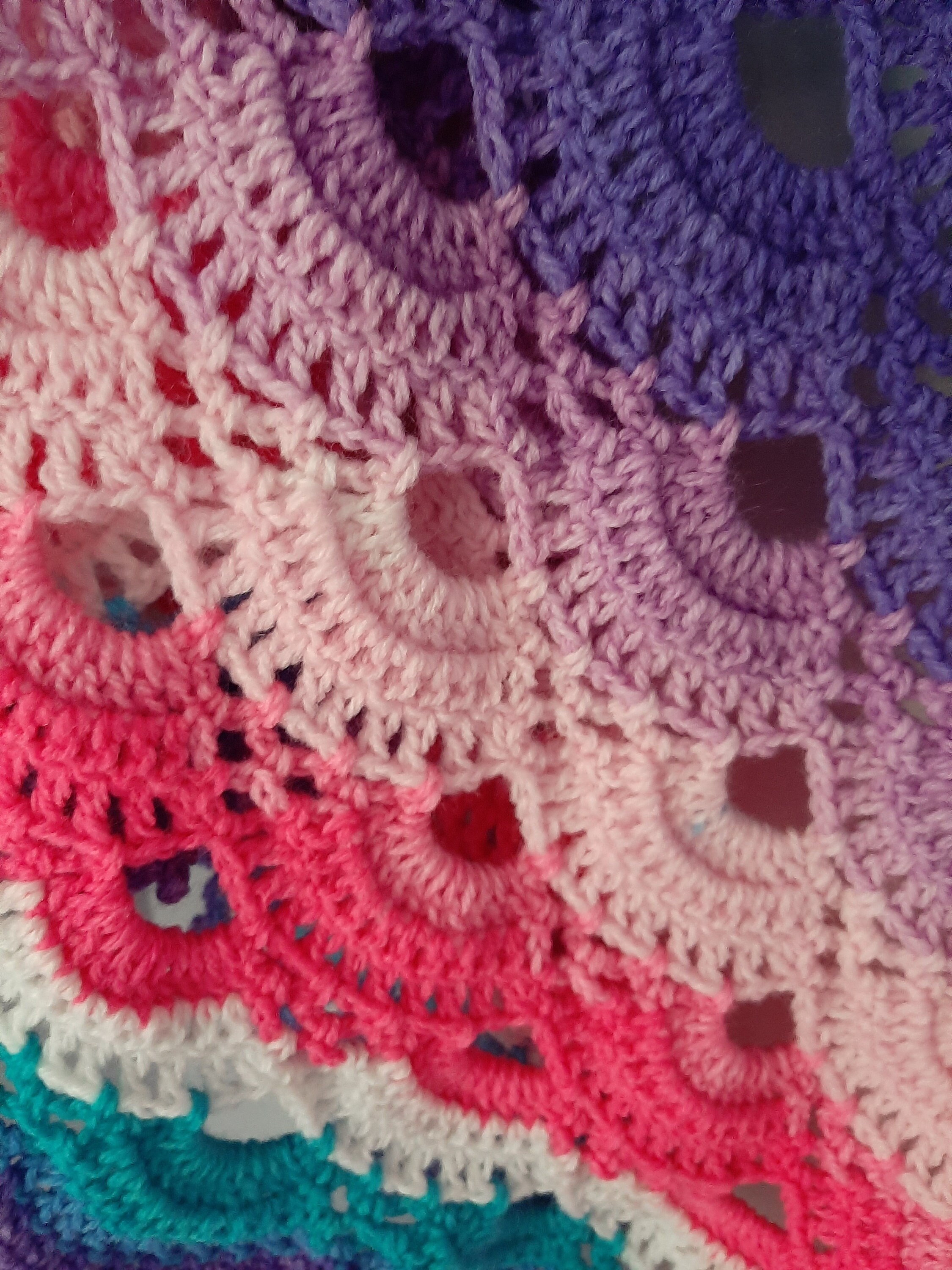 Multi Colored Crocheted Woman's Wrap Handmade Ladies - Etsy