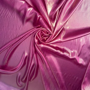 1 Meter Hot Pink/gold Shiny Soft Shimmer Satin Fabric 58” Wide - Etsy