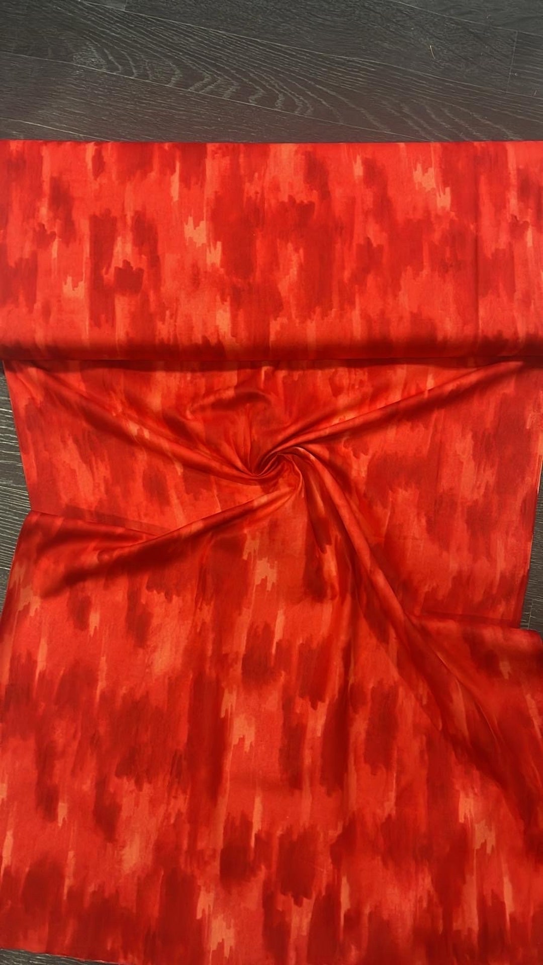 1 Meter Red Tie Dye Blender 100% Cotton Fabric 45” Wide - Etsy