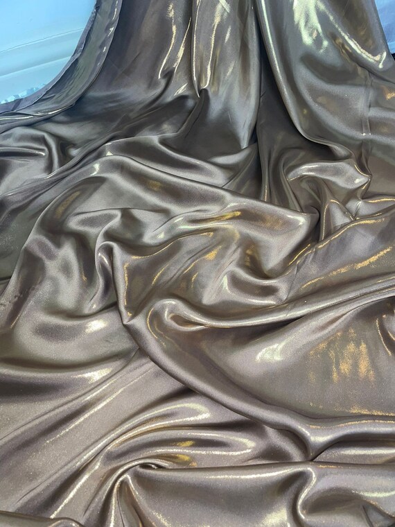 1 Meter Champagne Shiny Soft Shimmer Satin Fabric 58 Wide | Etsy