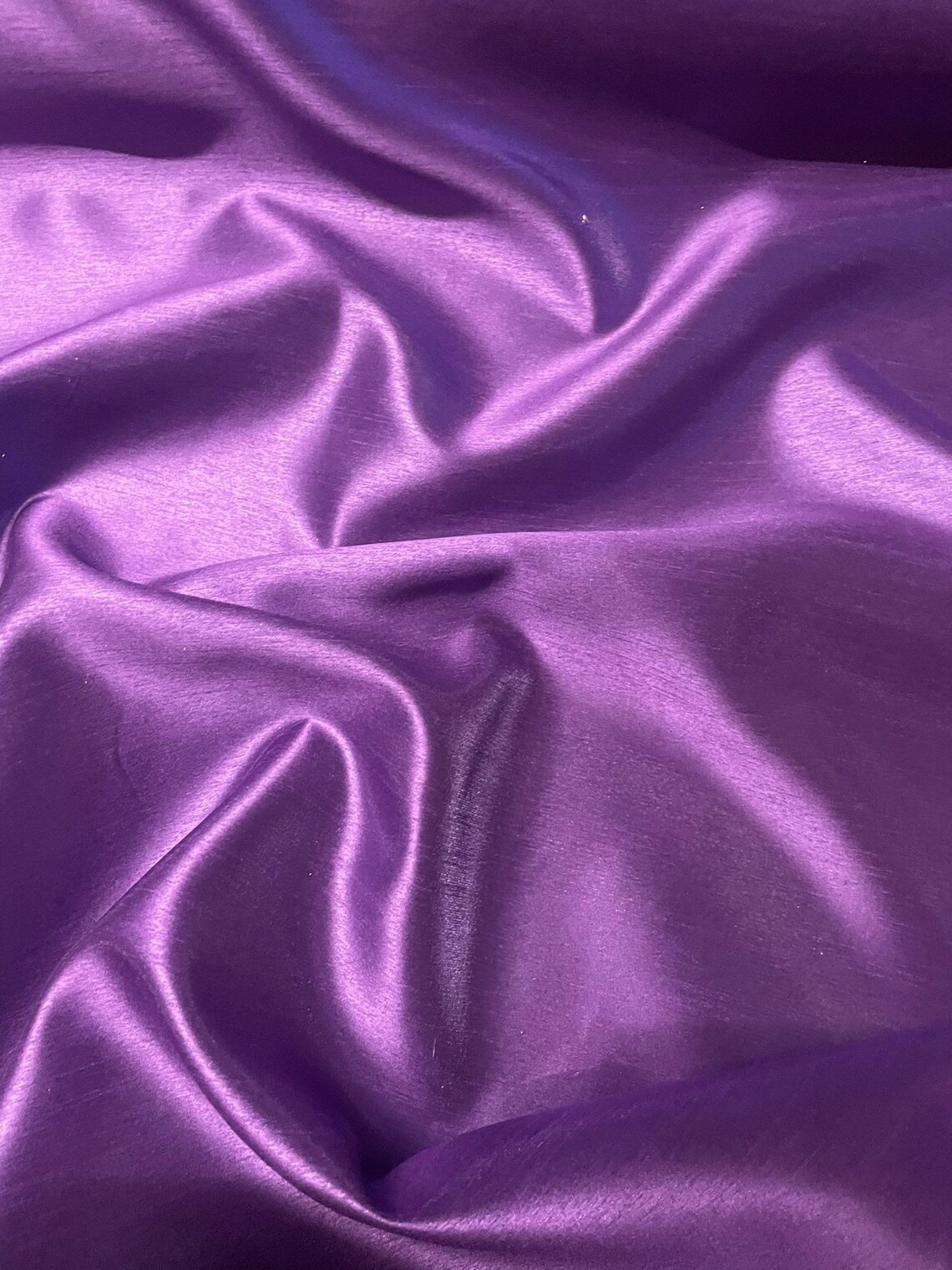 1 Meter Cadbury Purple Polyester Raw Silk Satin Back Fabric 58” Wide - Etsy