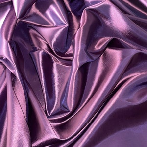 1 Meter Two Tone Purple Premium Crisp Feel Taffeta Bridal Fabric 58 ...