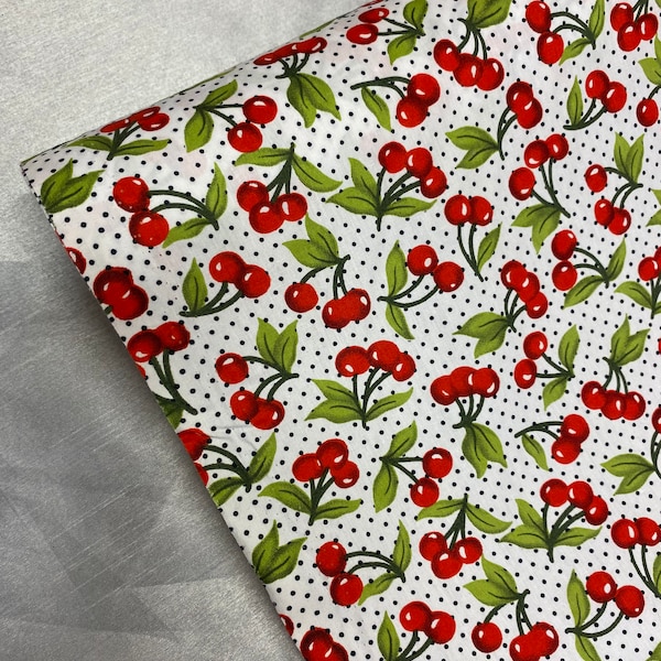 Cherry Fabric - Etsy