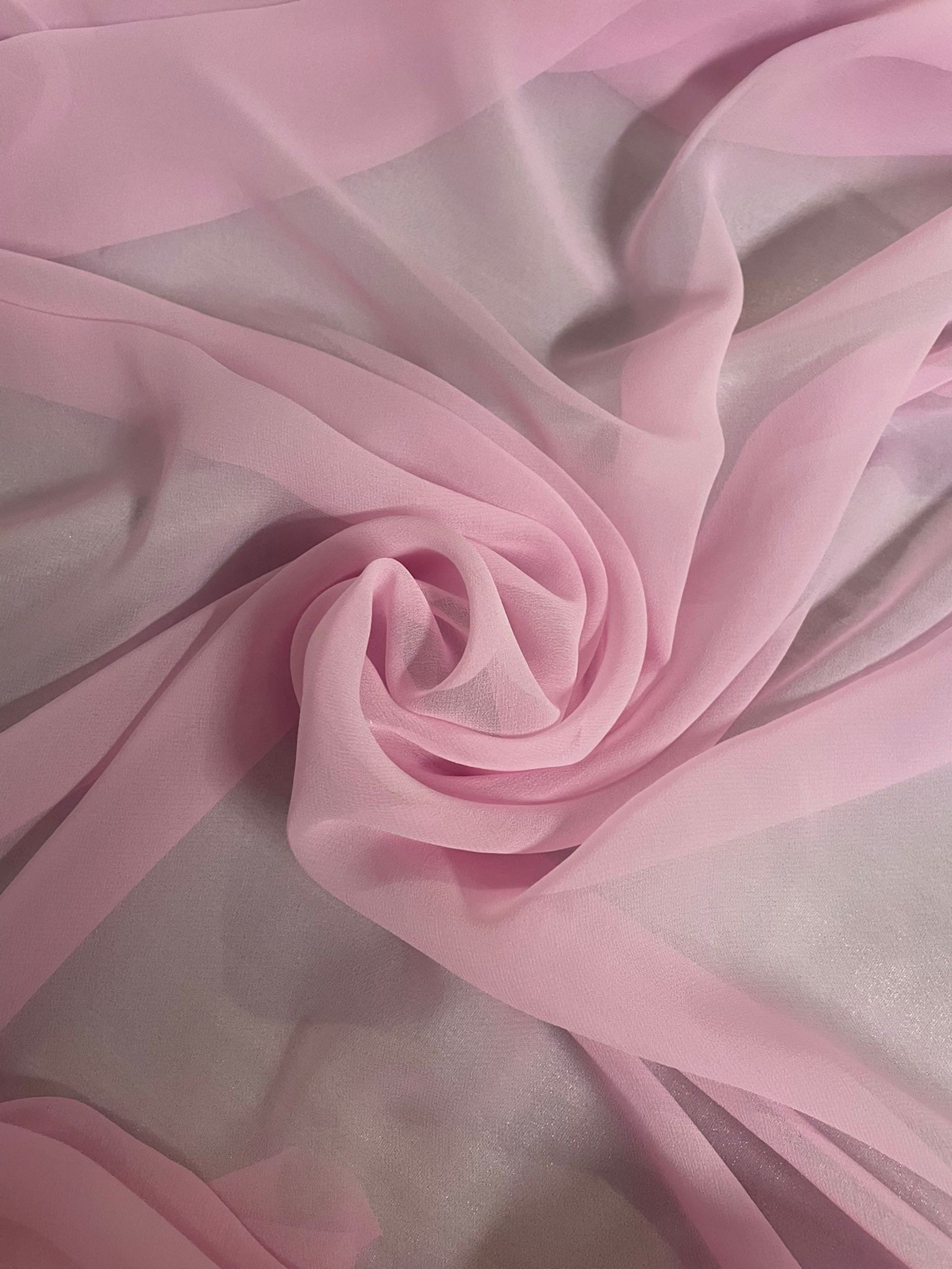 1 Meter Elegant Baby Pink Chiffon Soft Dress Fabric Floaty - Etsy