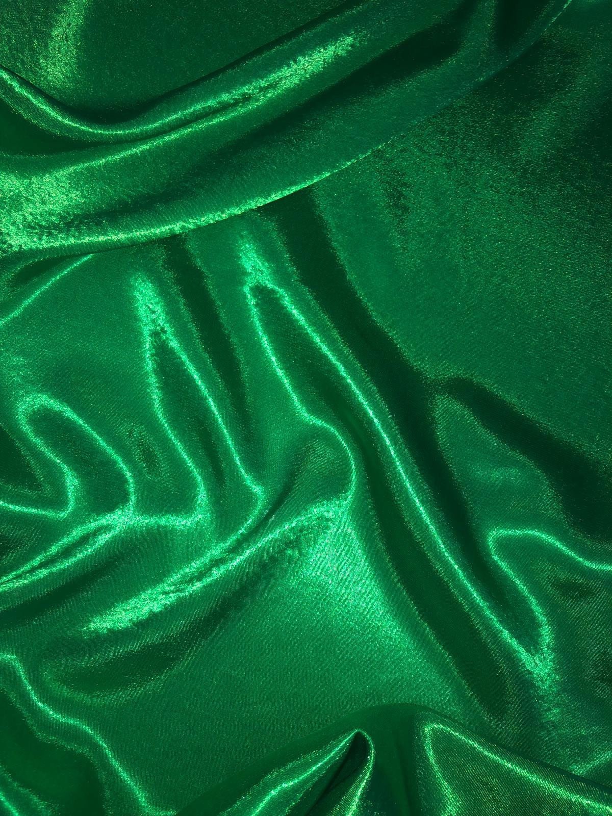 1 metro verde esmeralda brillante presupuesto satinado peso | Etsy