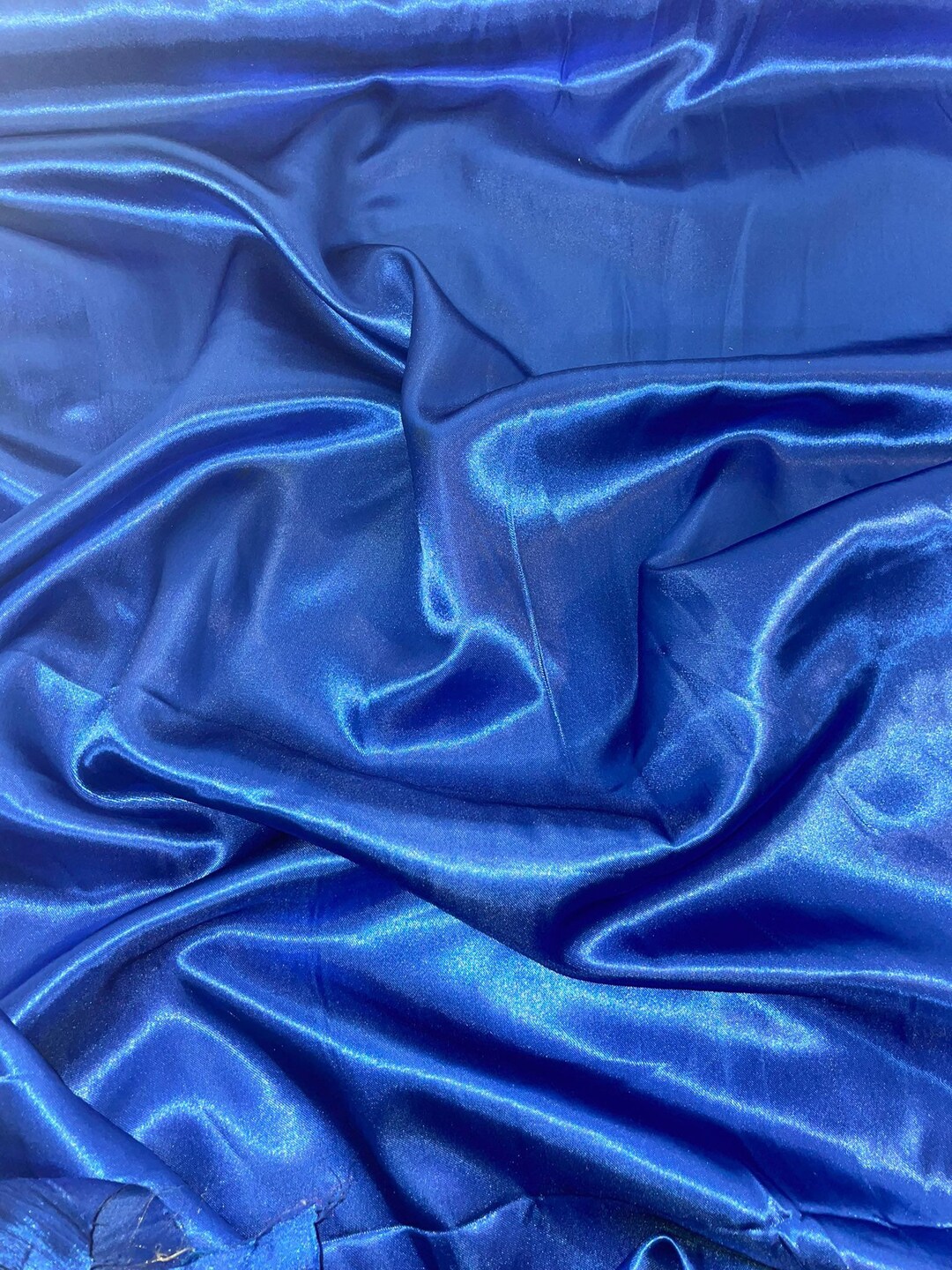 1 Meter Royal Blue Shiny Budget Satin Light Weight Soft - Etsy