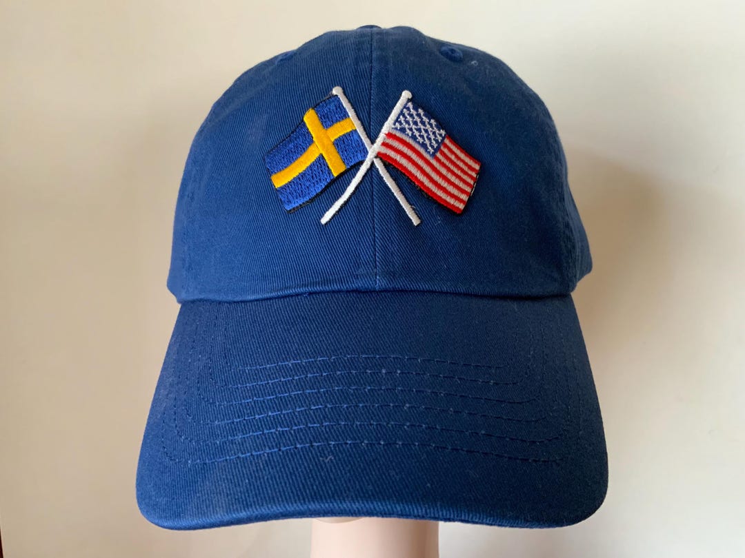 Cap With Swedish and USA Flag - Etsy