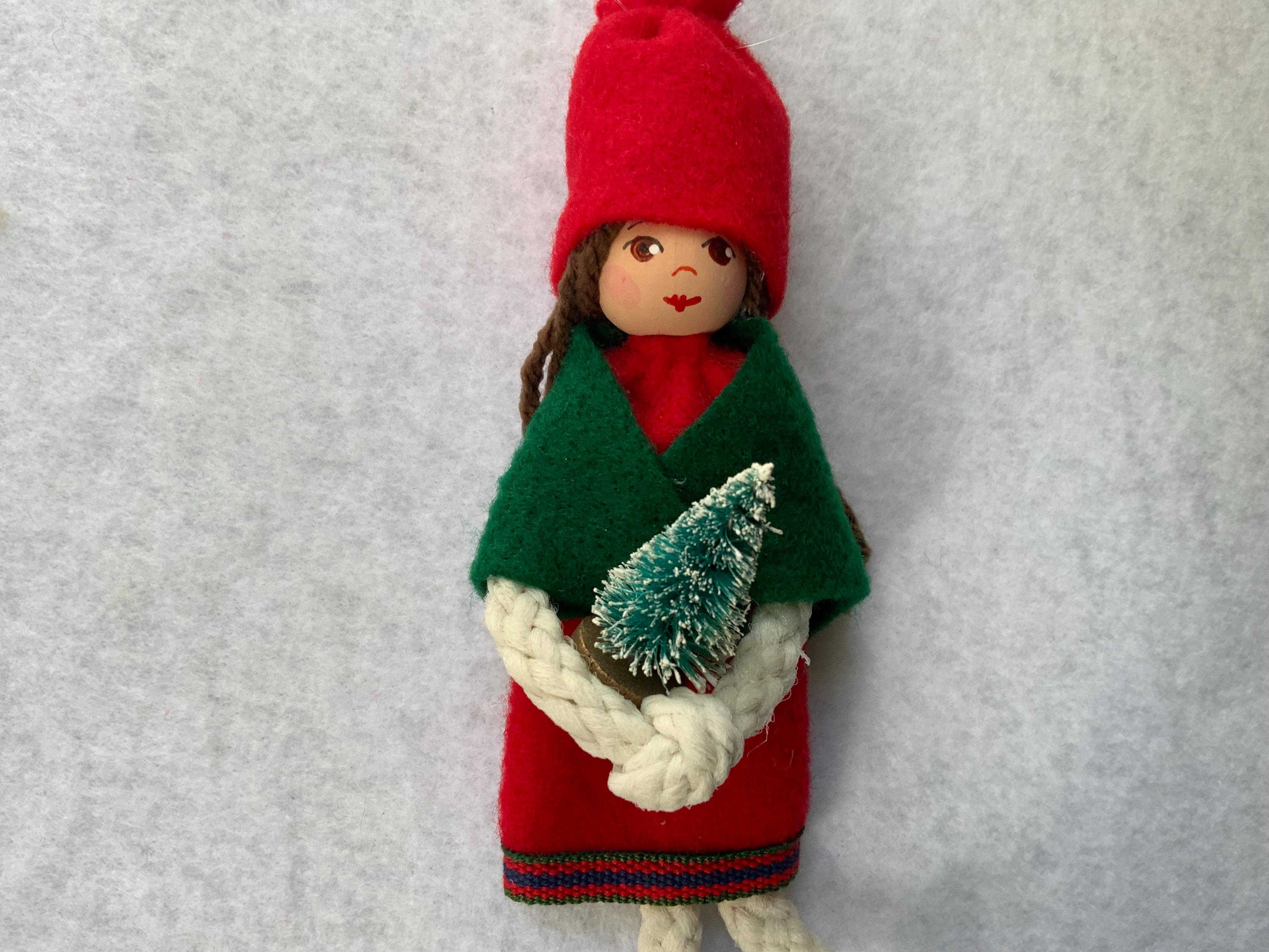 Tomte Girl With Dalahorse or Christmas-tree - Etsy