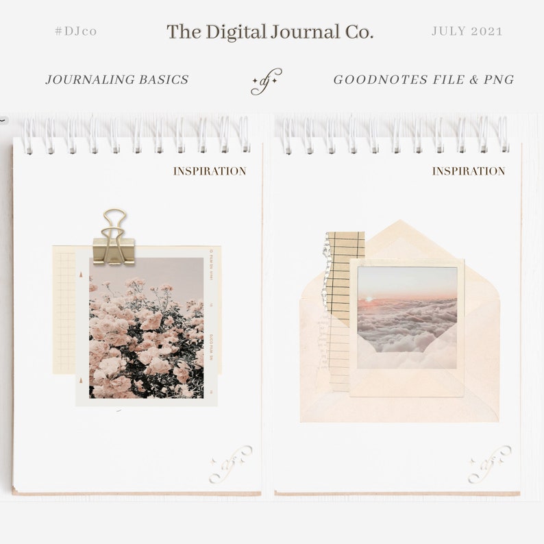 Journaling / Basics / 101 ~ Djco (digital Stickers, Sticker Kit, Set ...