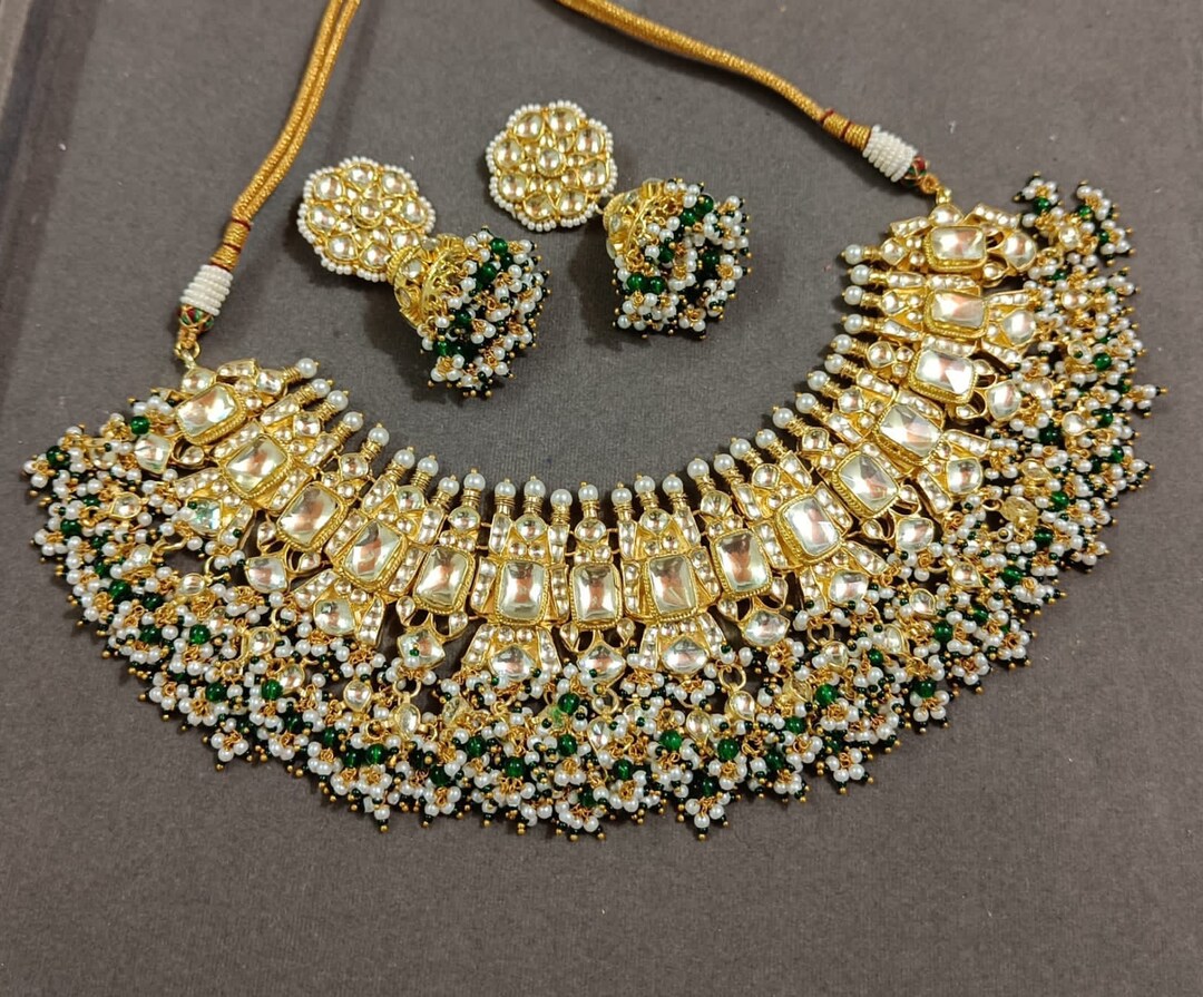 Kundan Jewelry,sabyasachi Inspired Bridal Jewelry,south Indian Jewelry,statement Bridal Necklace ...