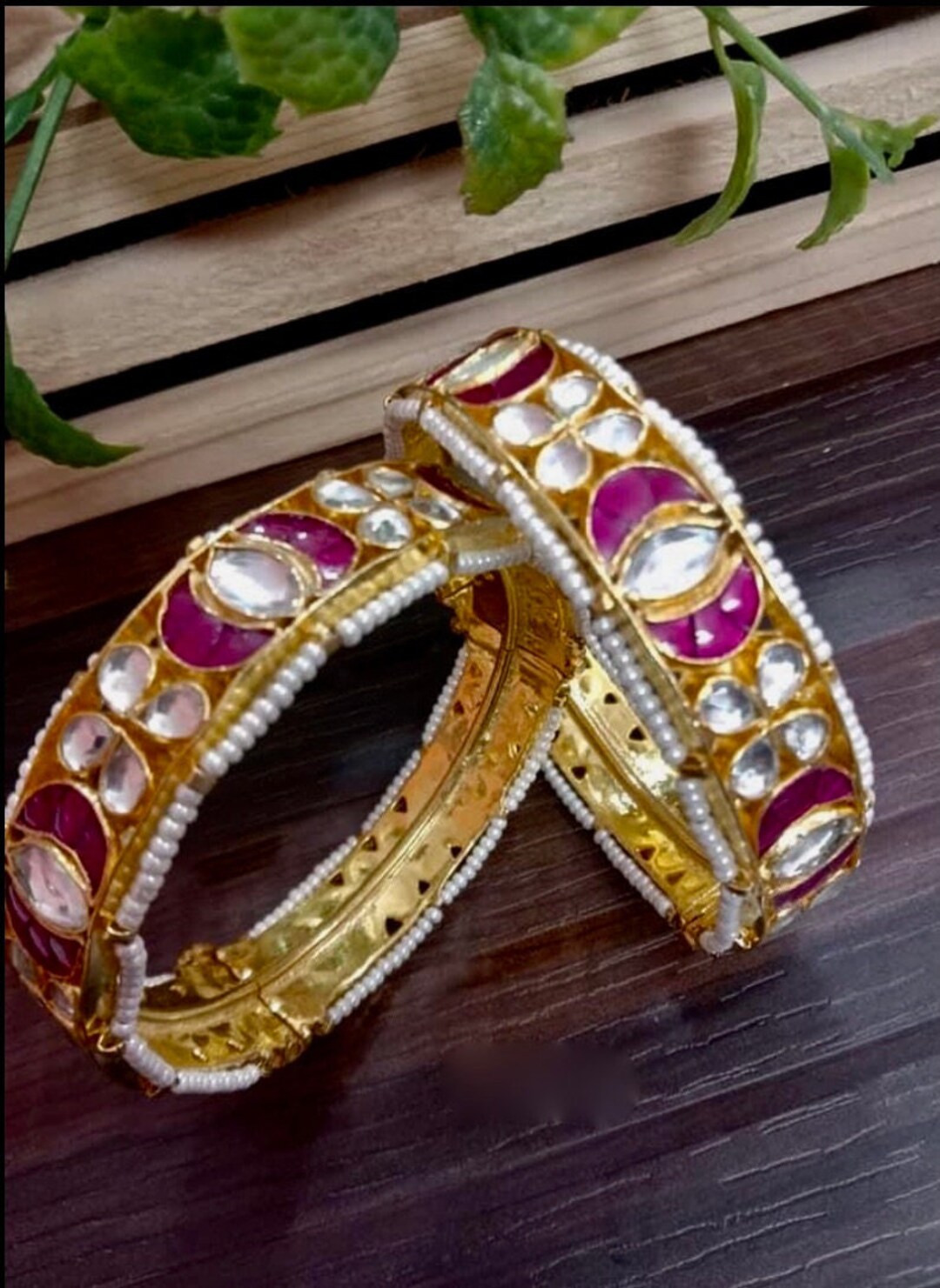 Kundan Bangles,sabyasachi Inspired Bridal Bracelet,indian Traditional ...