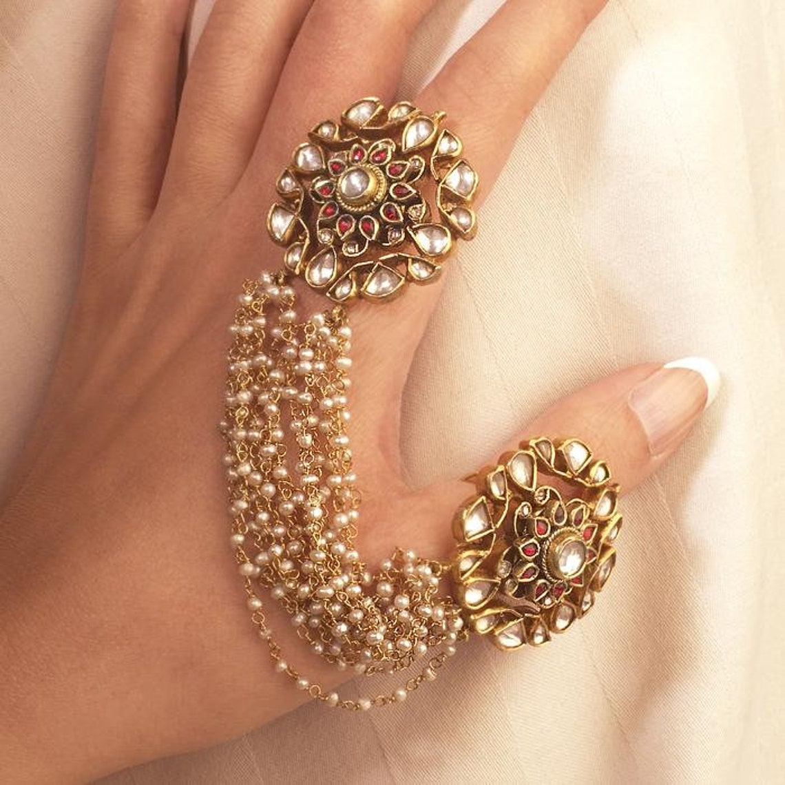 Indian Bridal Ringkundan Wedding Ringpunjabi Bridal - Etsy