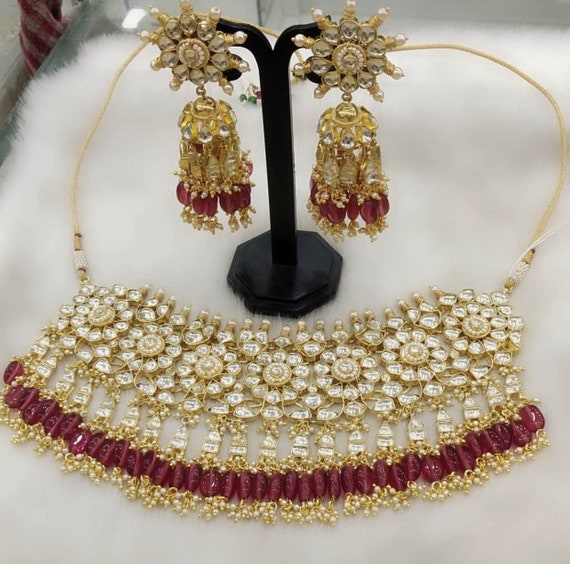 Kundan Jewelry Sabyasachi inspired Bridal Choker Anushka Wedding Necklace Indian Bridal Jewelry Royal Wedding Jewelry for Indian Brides