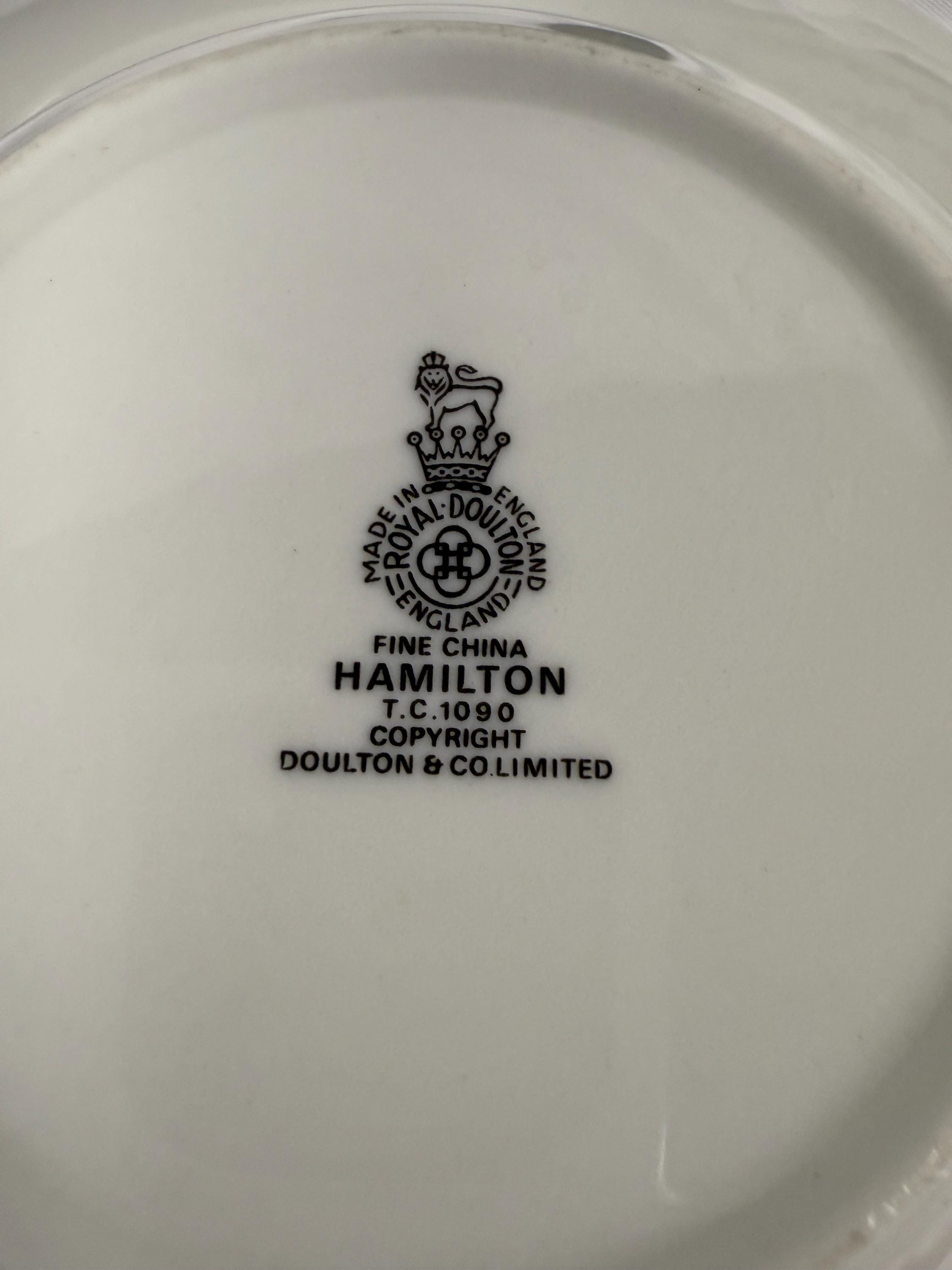 Royal Doulton Hamilton China Set: 35-piece Vintage Floral Dinnerware - Etsy