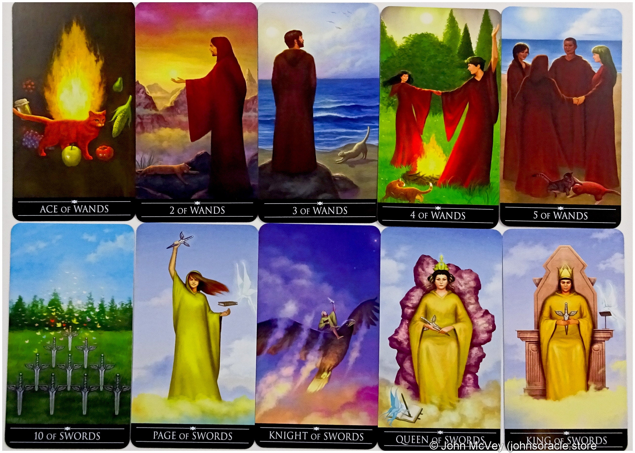 Silver Witchcraft Tarot Cards Barbara Moore Lo Scarabeo | Etsy