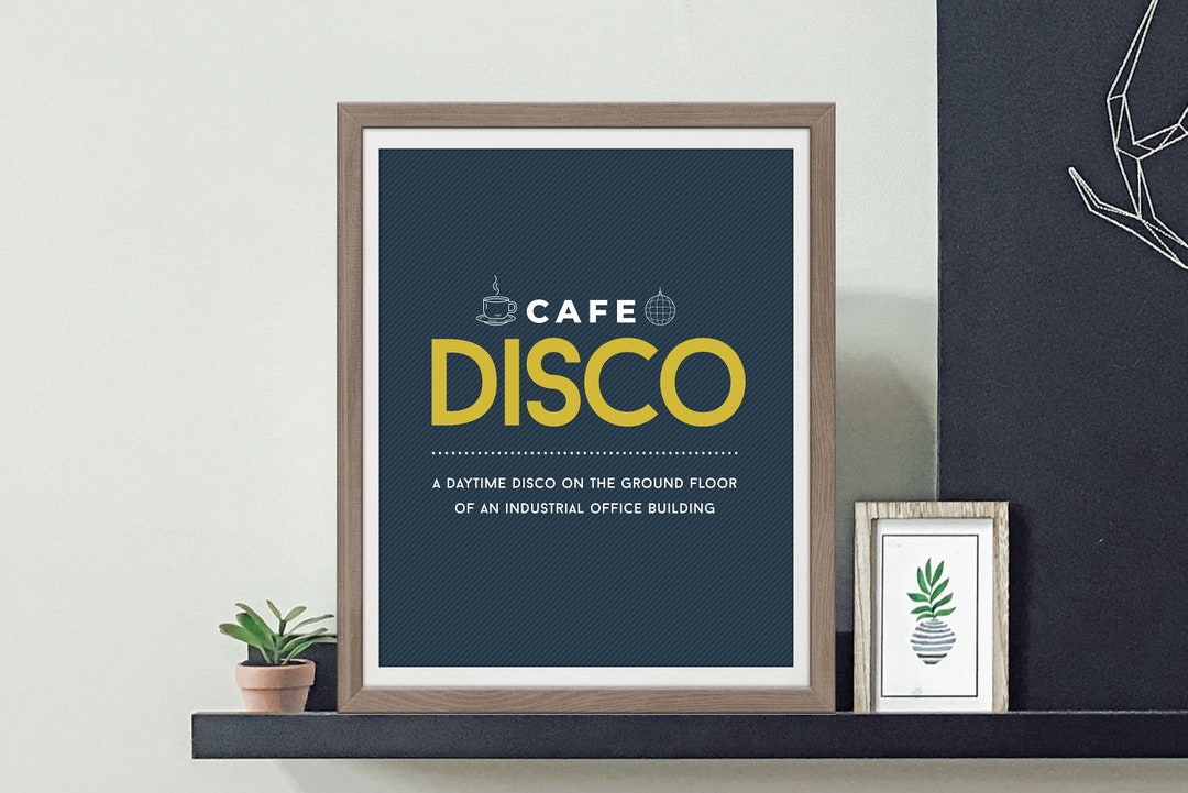 The Office Art Print, Cafe Disco, Wall Art, the Office Show, Funny ...