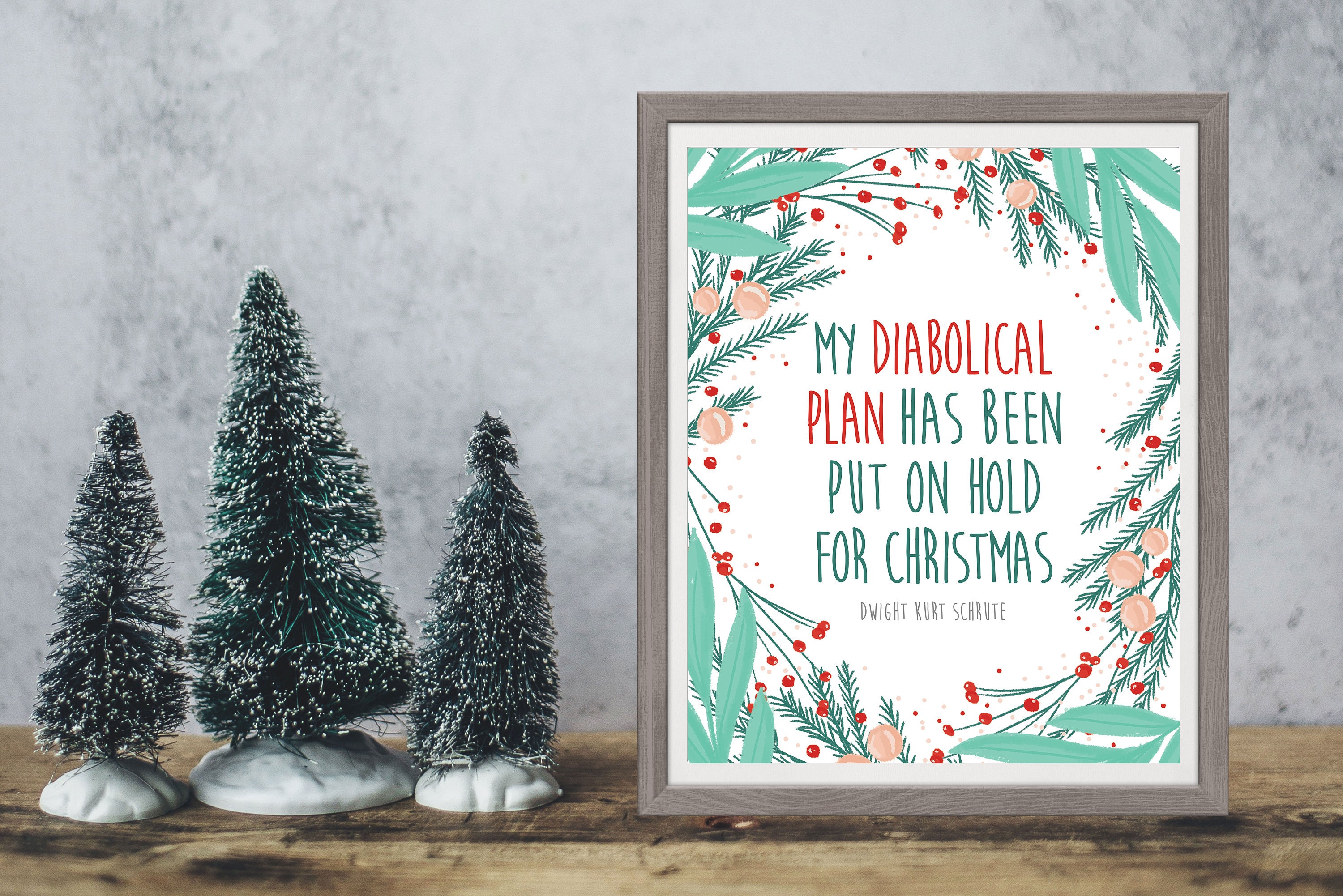 The Office Holiday Dwight Schrute My Diabolical Plan the - Etsy