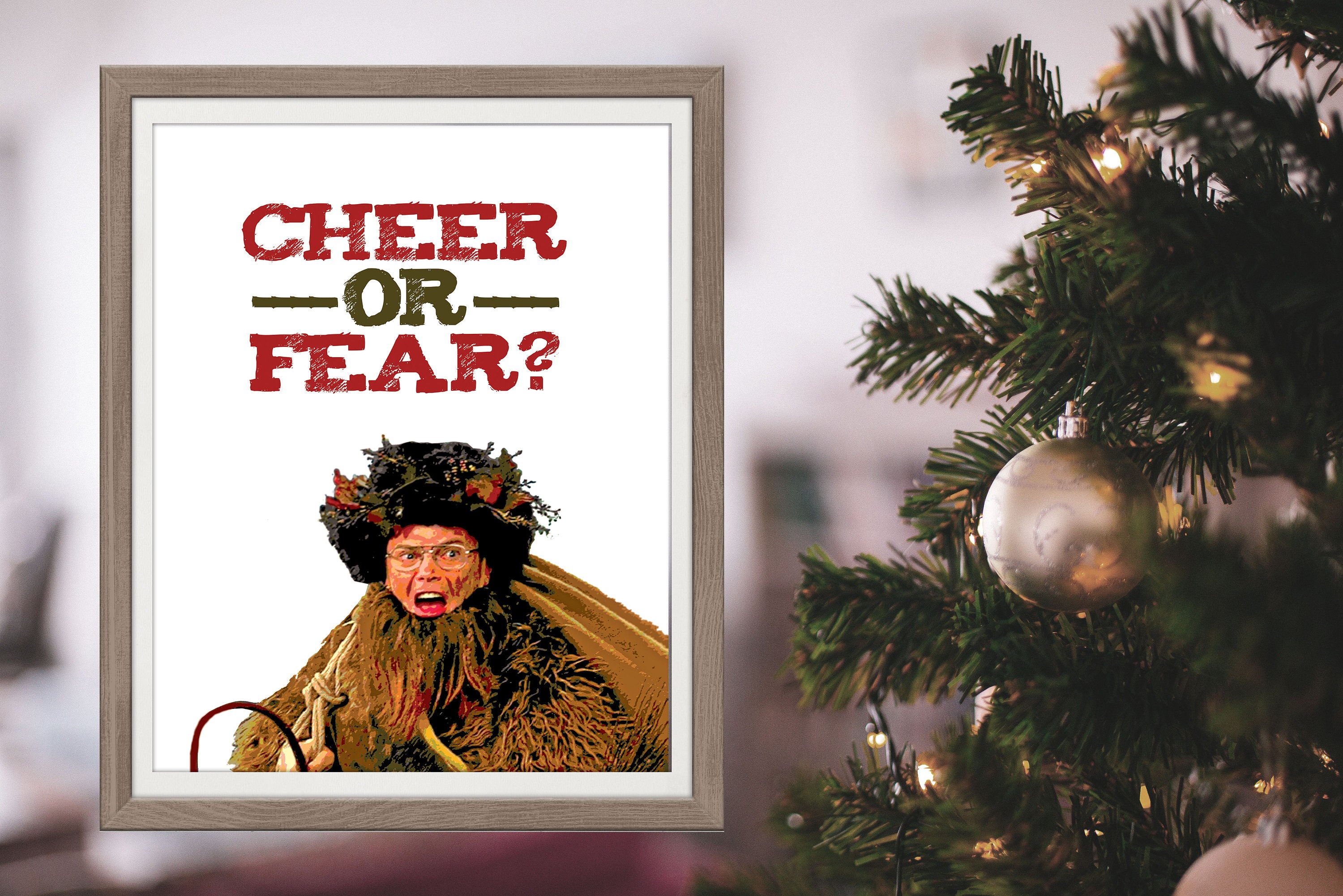 Dwight Schrute Belsnickel Cheer or Fear Wall Art the - Etsy