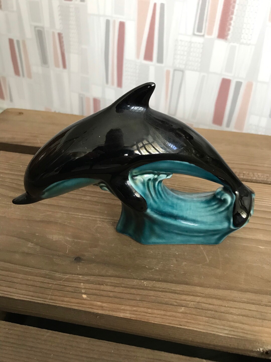 Vintage Poole Pottery Leaping Dolphin Figurine - Etsy