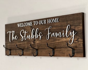 Welcome Coat Rack - Etsy
