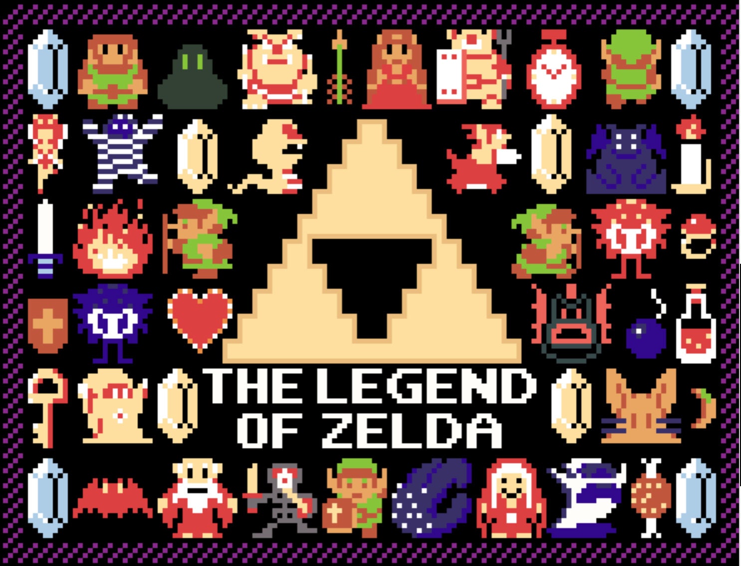 NES Legend of Zelda Cross-stitch Pattern - Etsy