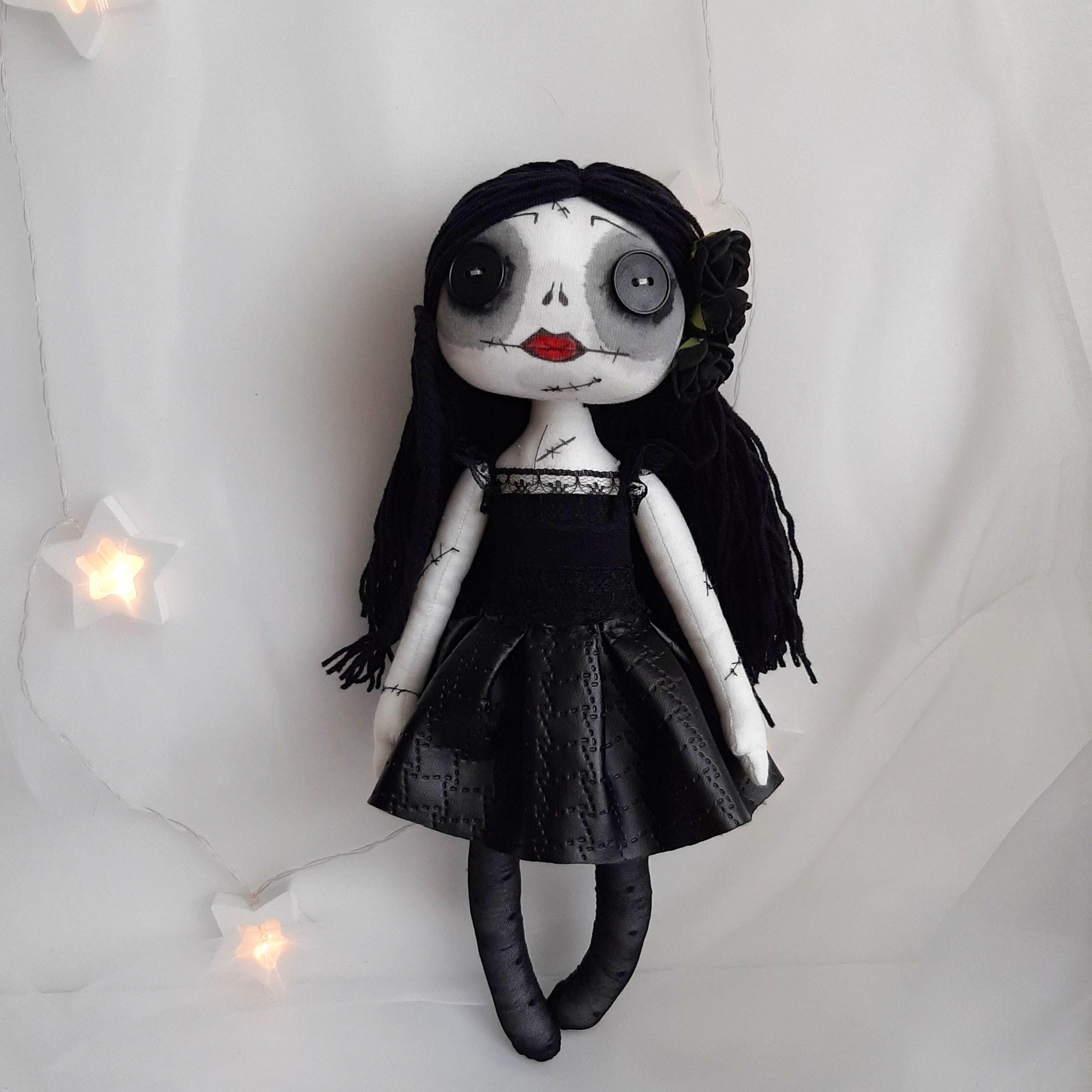 Creepy Doll Gothic Doll Handmade T For Halloween Gothic Etsy
