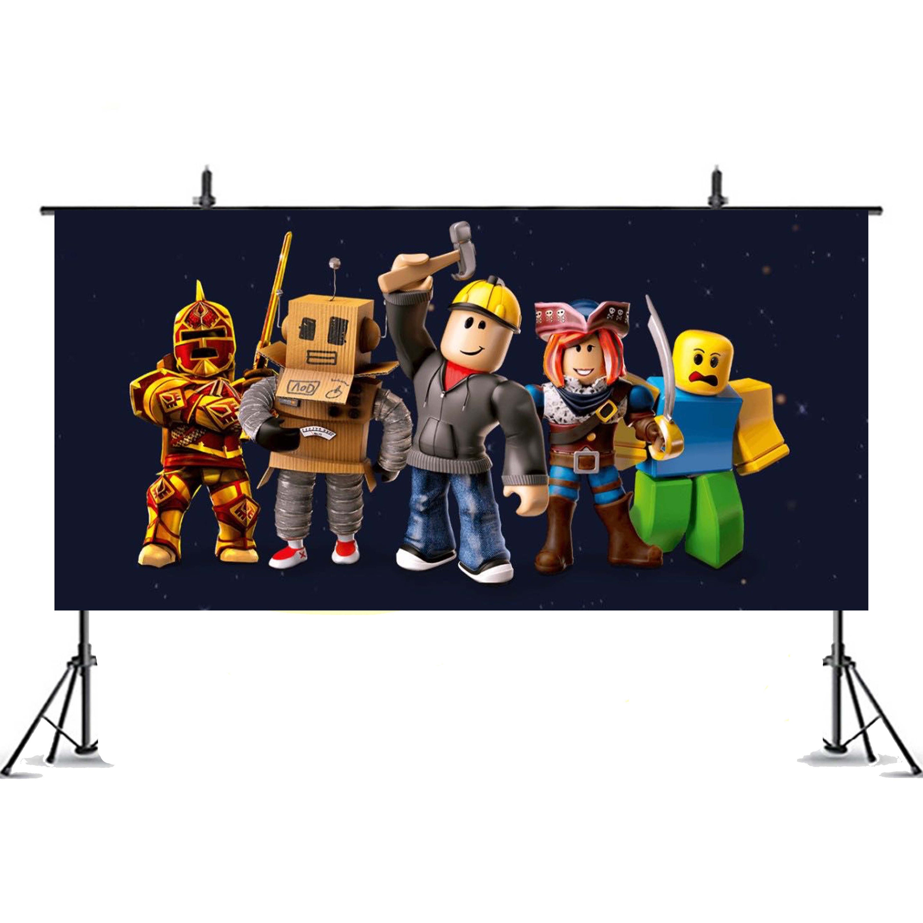 Roblox party backdrop video game birthday boys roblox party | Etsy
