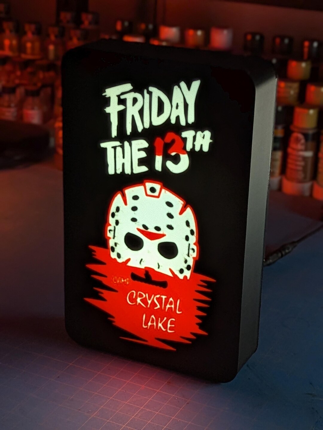Jason - LED Lightbox Sign - Hangable W/dimmer Option - Etsy