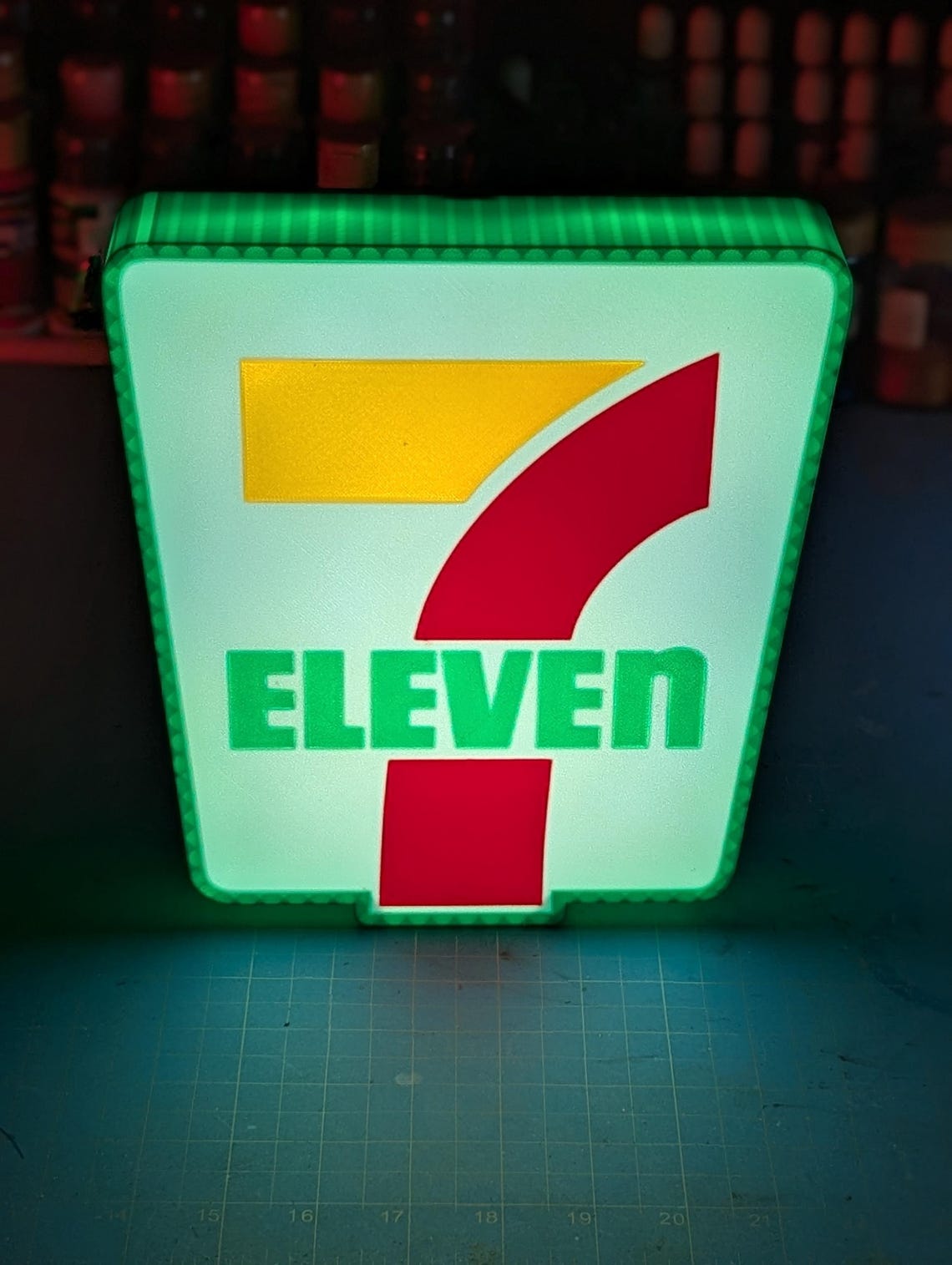 7-11 - LED Lightbox Sign - Hangable W/dimmer Option - Etsy