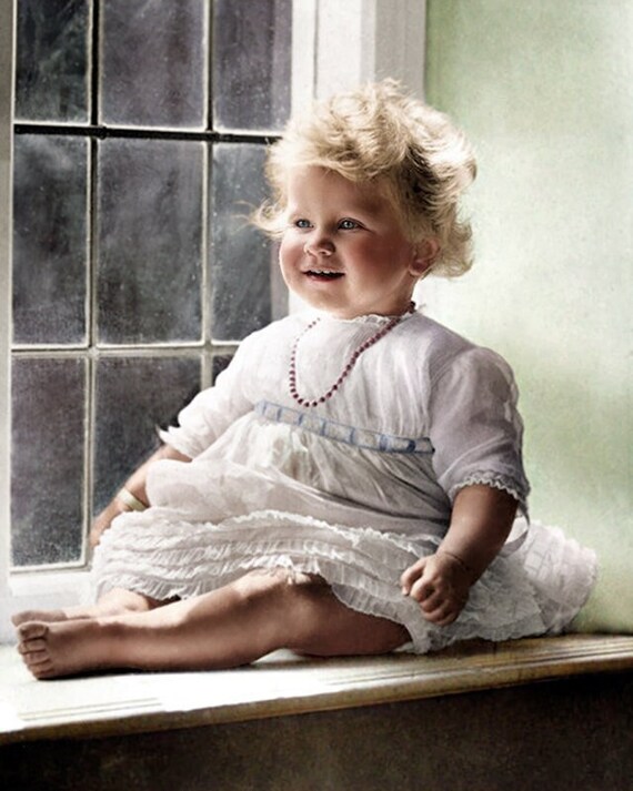 Seen here aged one year old. born 1926 Princess Elizabeth of York ...