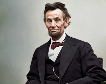 Abraham Lincoln Colorized - Etsy
