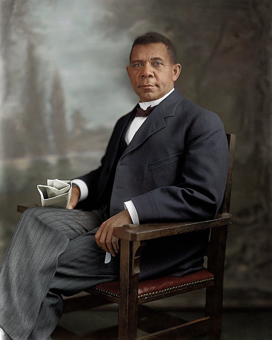Booker T. Washington Colorized Photograph - Etsy