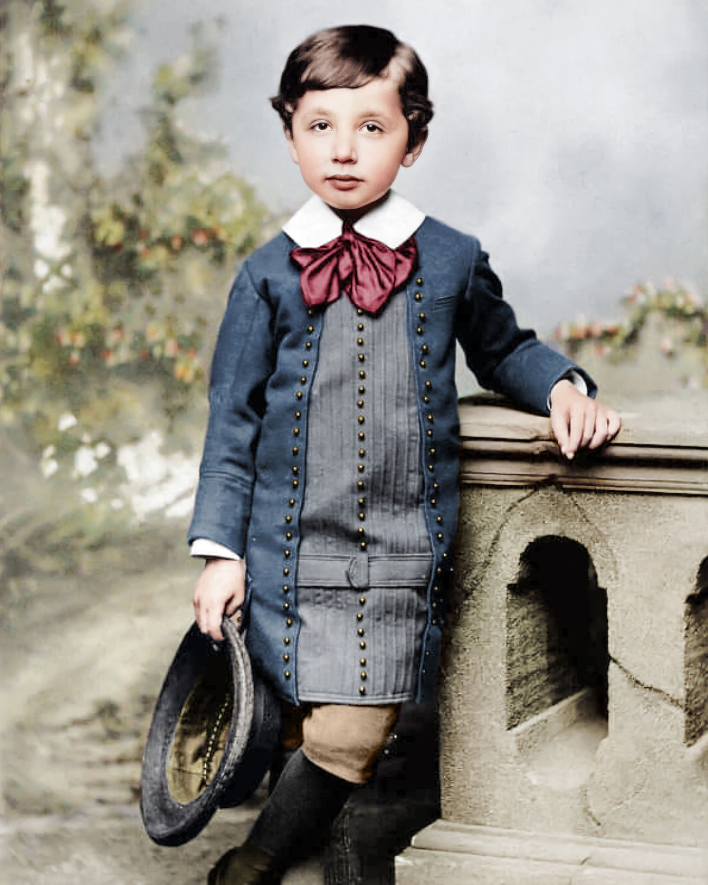 Young Albert Einstein Color
