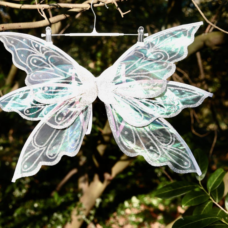 Small White Fairy Wings Costume - Etsy Australia