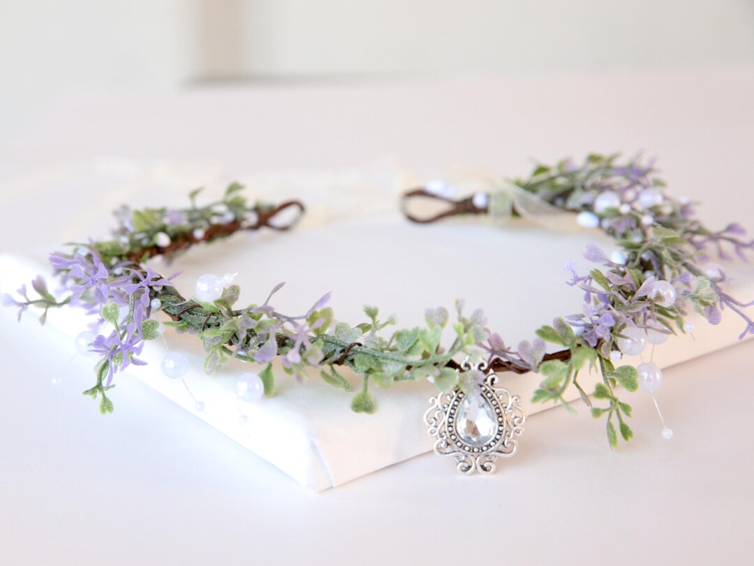 Lavender Tiara – Magical Faerie Crown for Brides, Imaginative Play ...