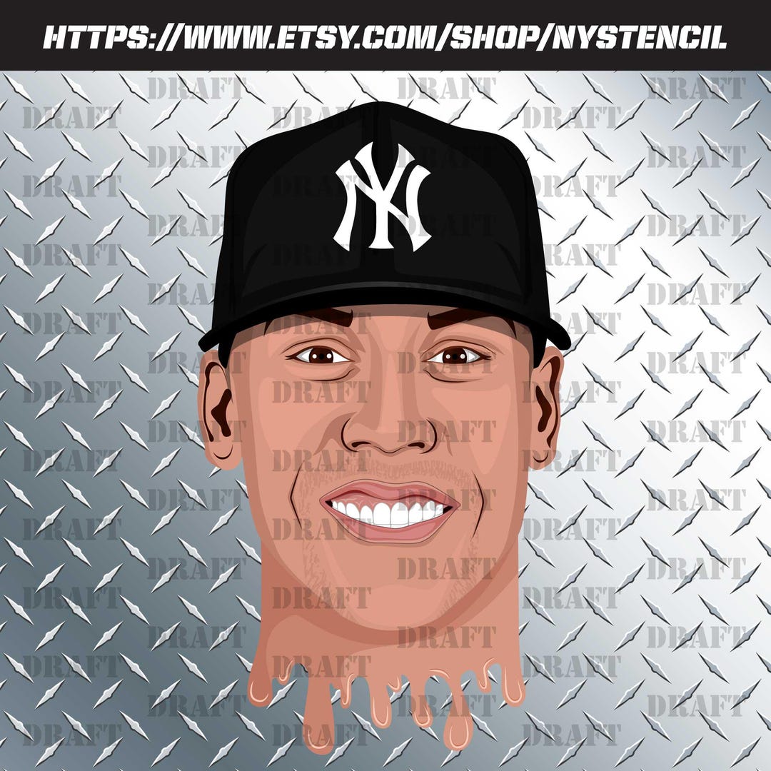 Aaron Judge Caricature Face Vector Clipart Etsy