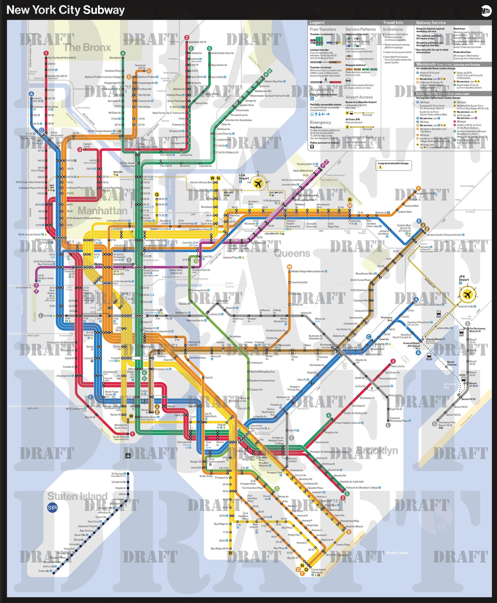 MTA - 2025 NYC MAP - Png Svg Uneditable - Etsy