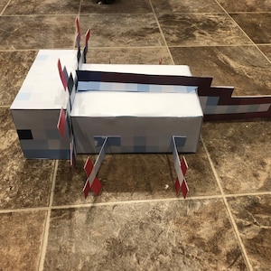 Minecraft Axolotl Valentine Box Cute Printable - Etsy