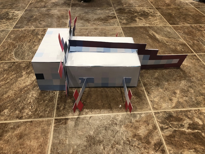 Minecraft Axolotl Valentine Box Cute Printable - Etsy Australia