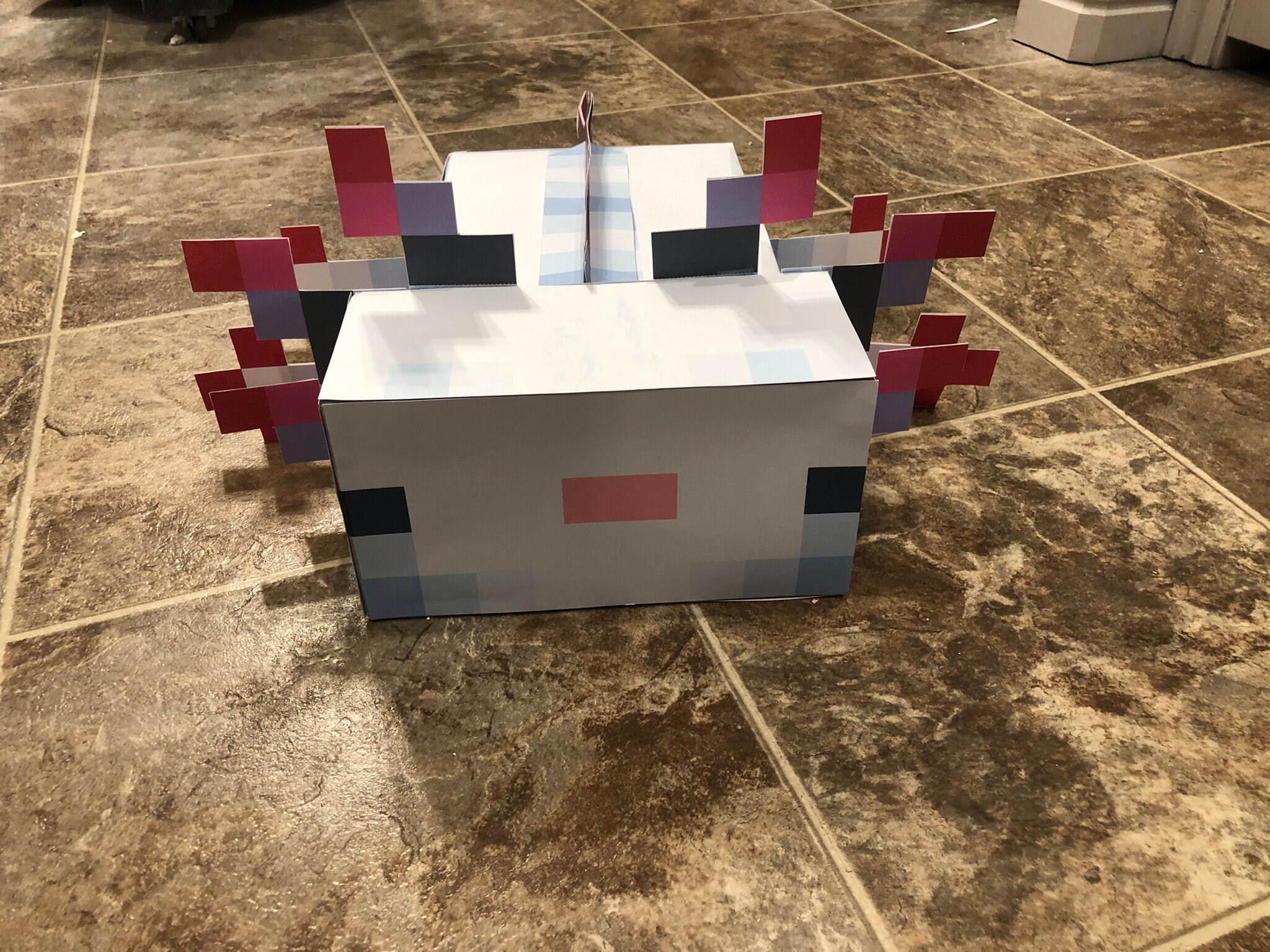 Minecraft Axolotl Valentine Box Cute Printable - Etsy