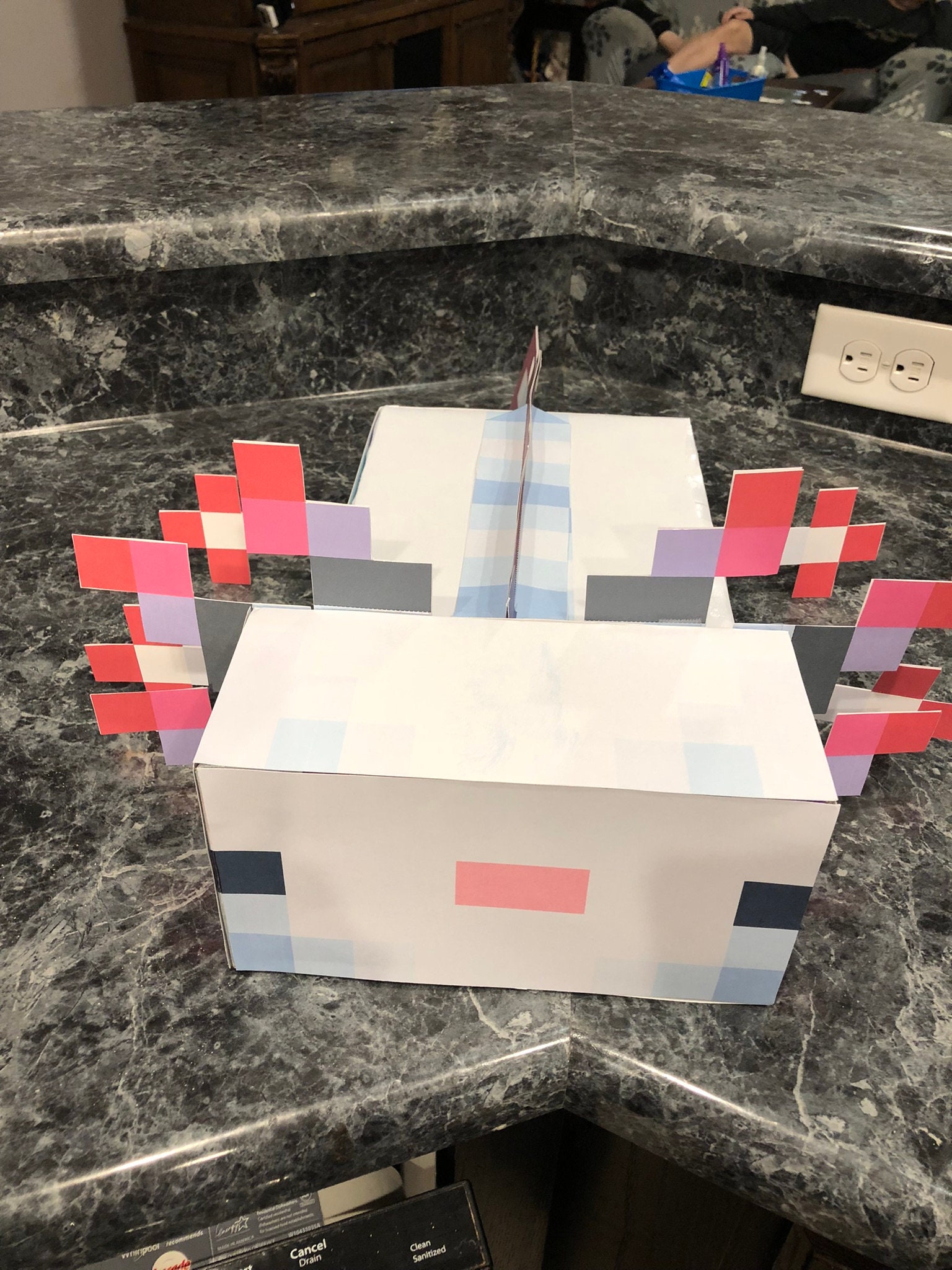 Minecraft Axolotl Valentine Box Cute Printable - Etsy